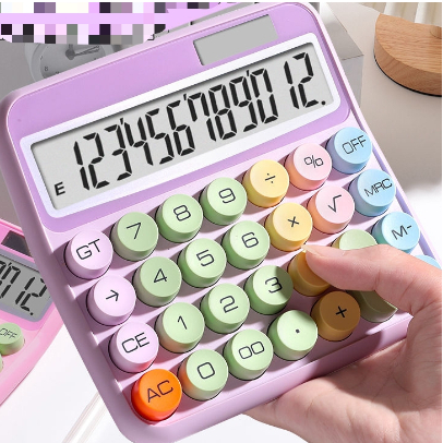 DX-8866 Colorful keys calculator electronic desktop calculate | Shopee ...