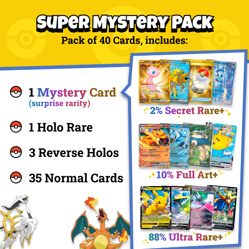 Pokémon Card Packs with a Chance for Secret Rare - Pokémon TCG Cards ...