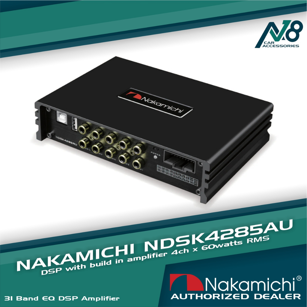 NAKAMICHI NDSK4285AU 8 Channel 4 IN 8 OUT 31EQ DSP Amplifier Genuine | Shopee Philippines
