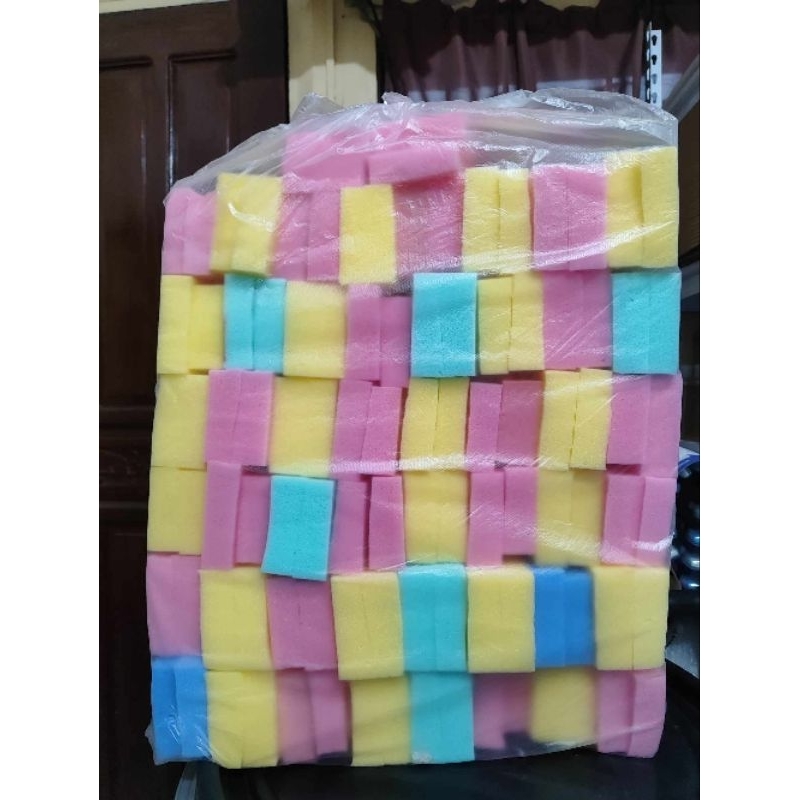 SPONGE assorted color 100 pcs (CUT) | Shopee Philippines