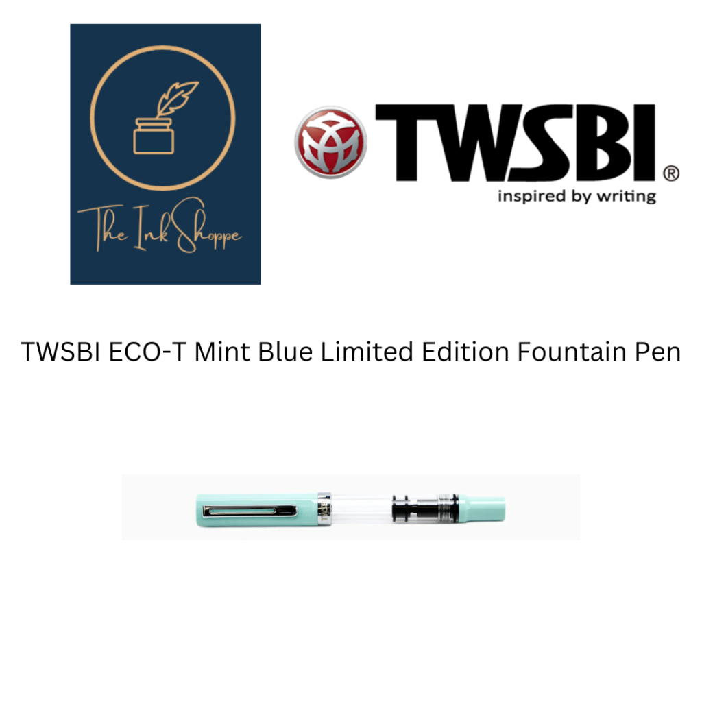 TWSBI ECO-T Mint Blue Limited Edition Fountain Pen Fine Nib (F ...