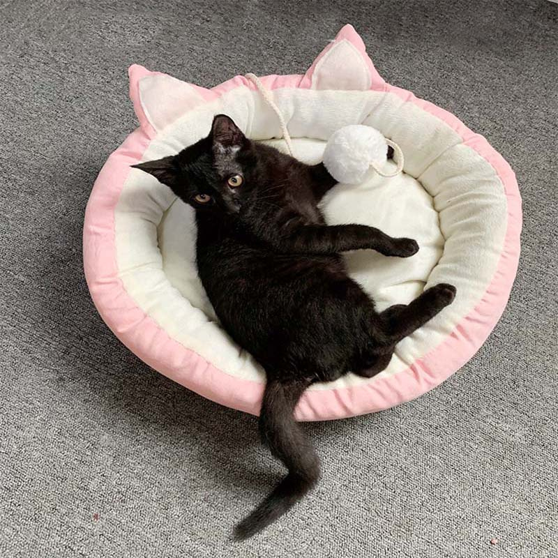 Cat Bed with Ears Pet Bed Small | Shopee Philippines