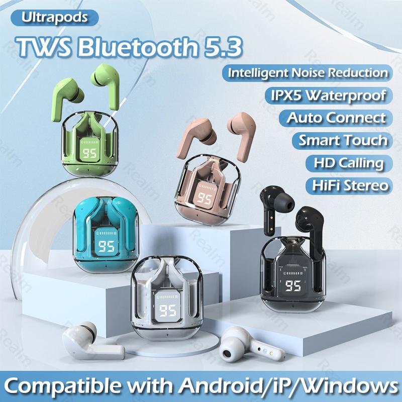 QX10 TWS Earphones Bluetooth Wireless With Mic HiFi Airbuds Sports ...