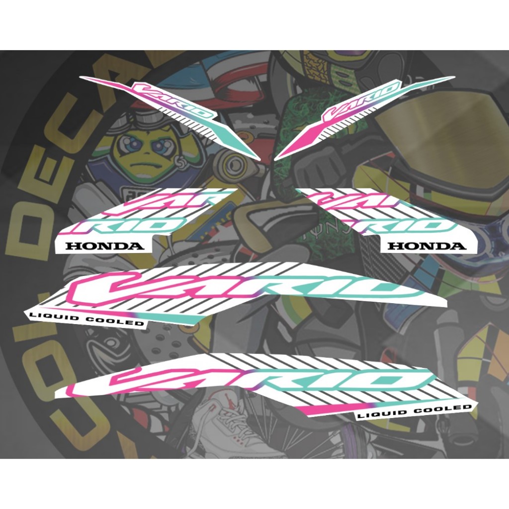 honda click v2 strip decals 17 bikcol decals | Shopee Philippines