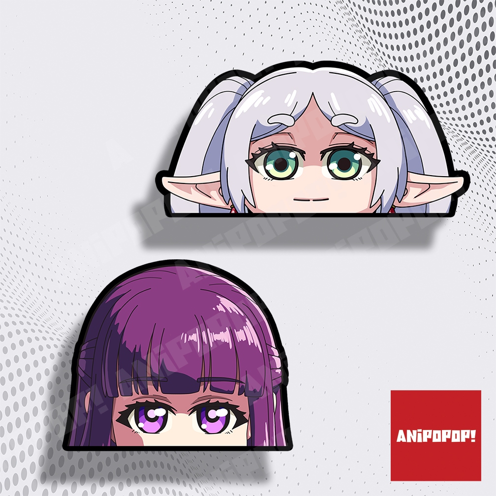 [FREE GIFT!] Sousou No Frieren Waterproof Anime Chibi Peeker Stickers ...