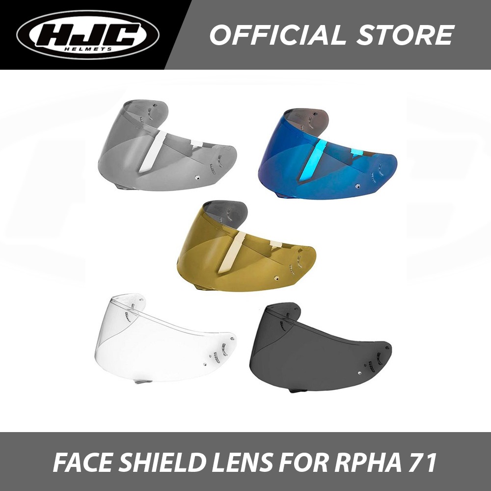 HJC Helmets Face Shield Lens for RPHA 71 Dark Smoke; Iridium Gold; Blue ...