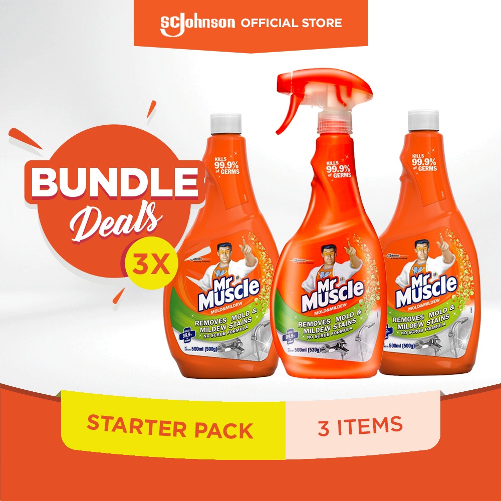 Mr. Muscle Mold & Mildew Starter Pack | Shopee Philippines