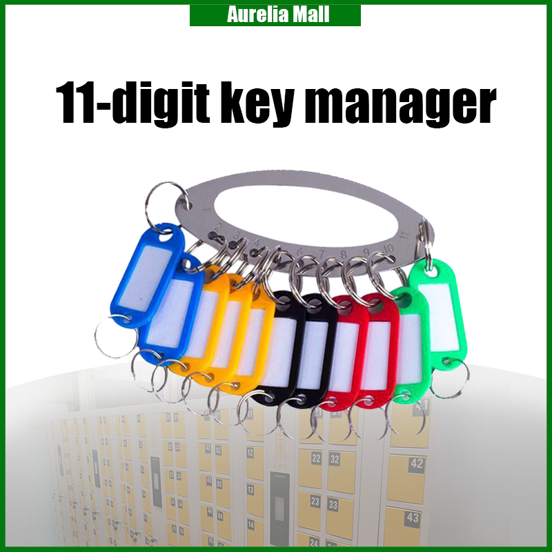 11 Bit Portable Keys Plate Stainless Steel Key Disk With Key Rings And ...