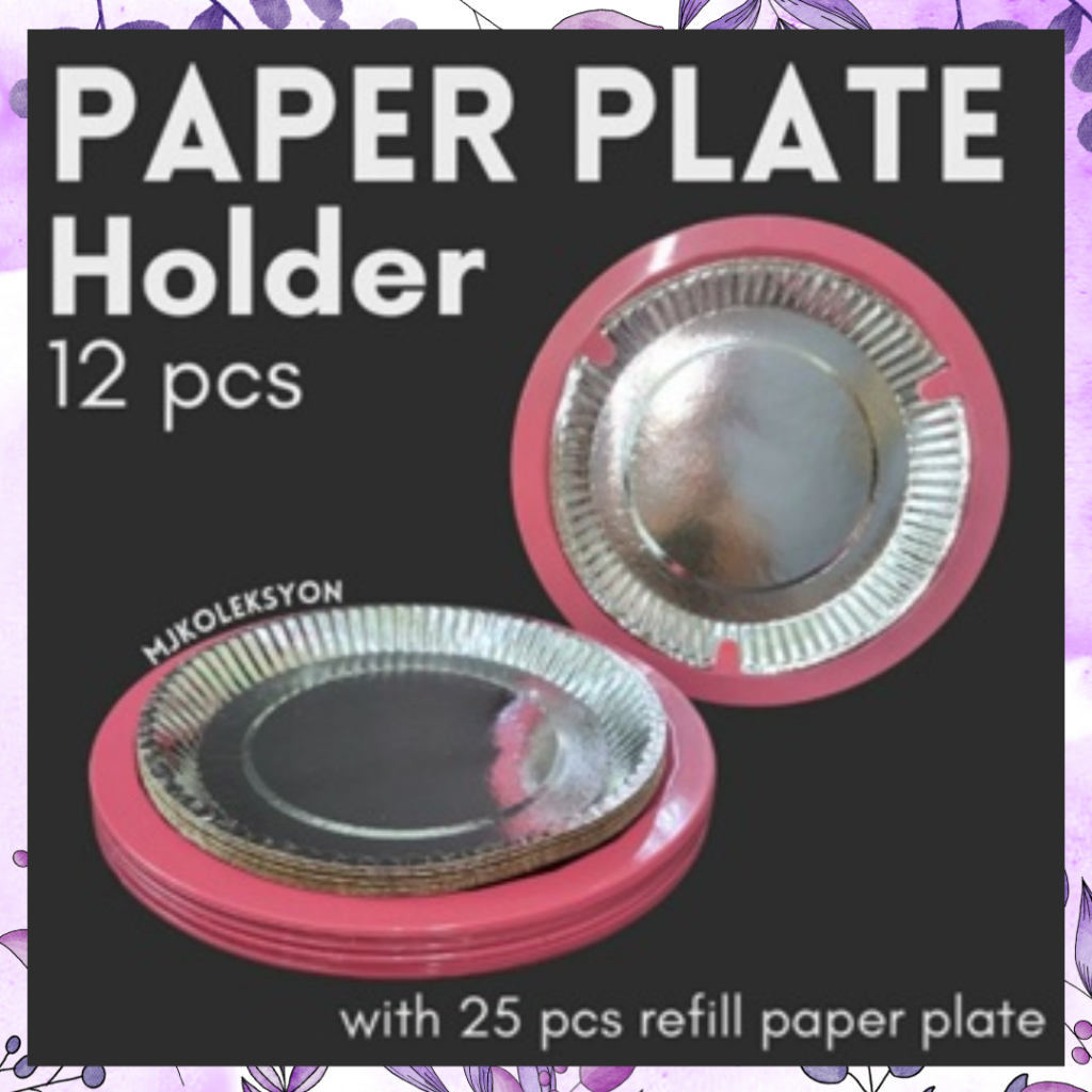 12pcs Paper Plate Holder Set | Shopee Philippines