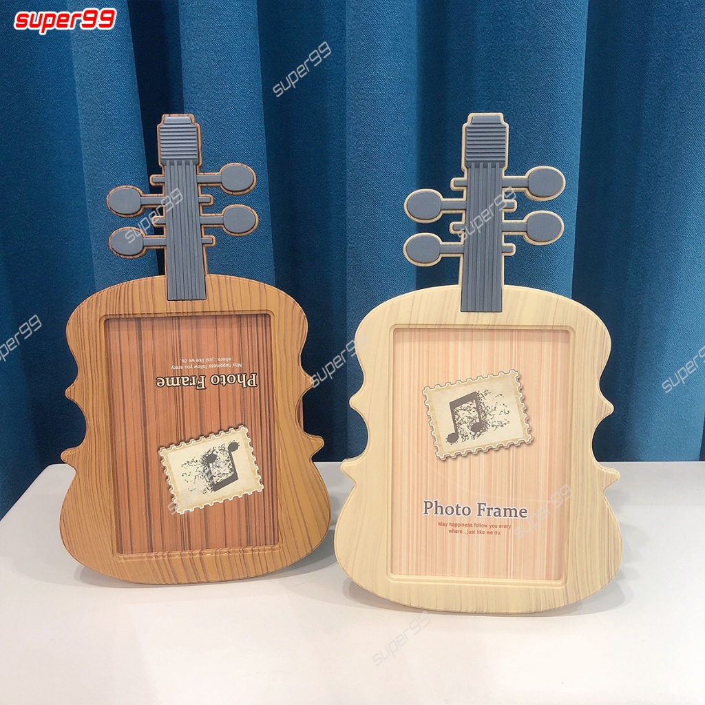 Violin Portrait Wood Photo Frame TF710 Aestic Style Music Picture Frame ...