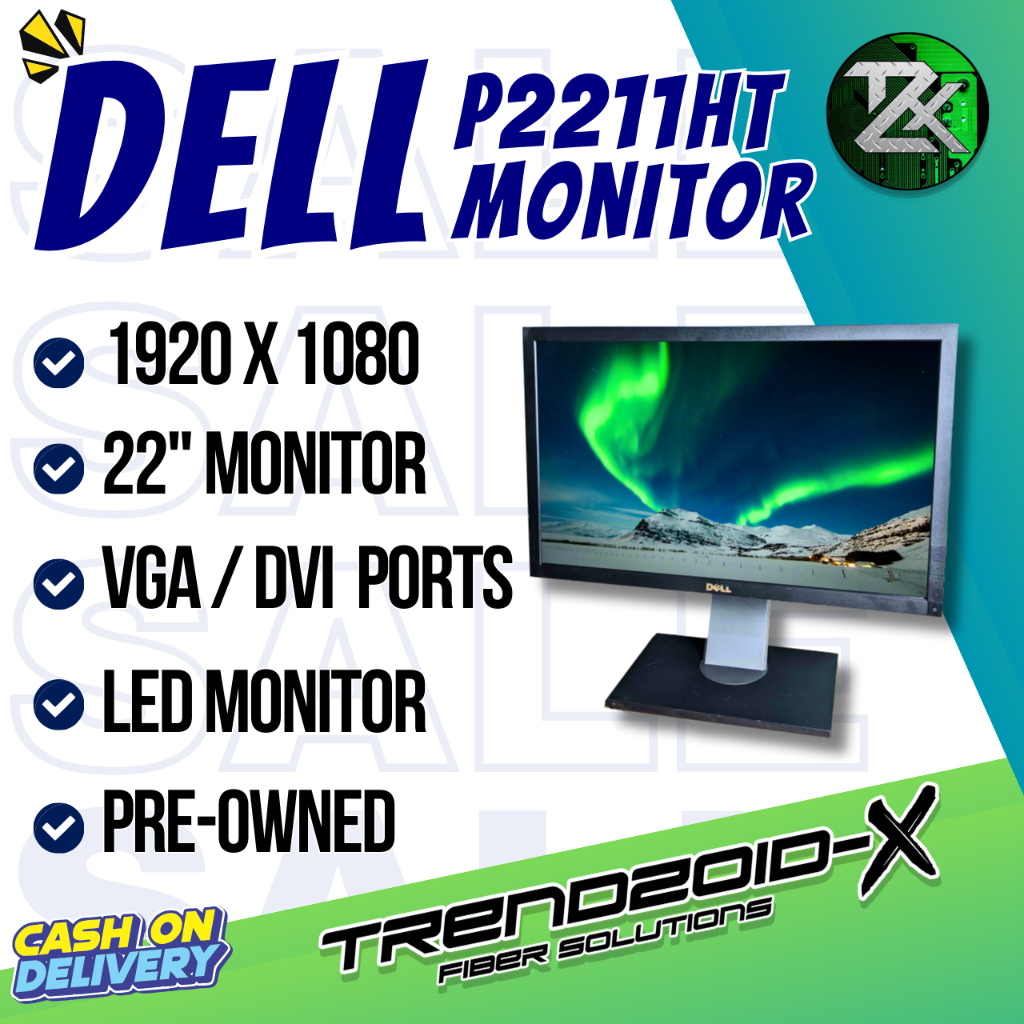 DELL P2211HT 22 INCHES MONITOR | TRENDZOID X-FIBER SOLUTIONS | Shopee ...