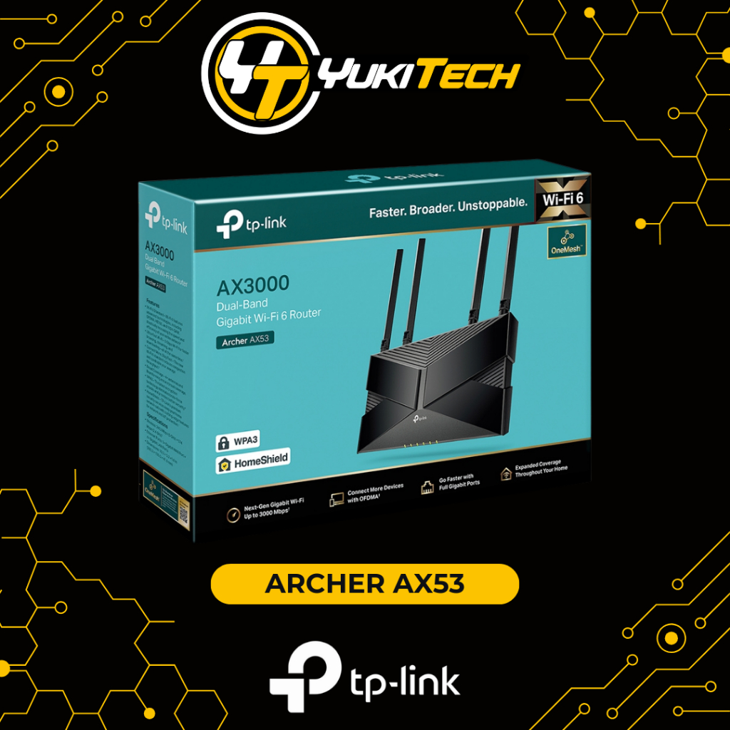 TP-Link Archer AX53 AX3000 Dual Band Gigabit Wi-Fi 6 Router | Shopee Philippines