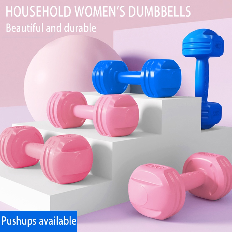 Lady Dumbbell Set 1- 6Lbs dumbbell Exercise and Fitness Dumbbells women ...