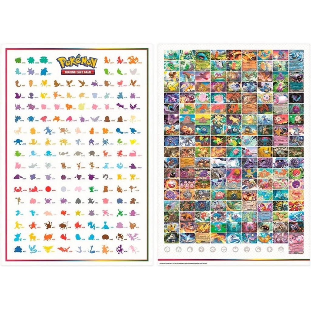 Pokemon 151 Poster Collection Double Sided - Poke World PH | Shopee ...