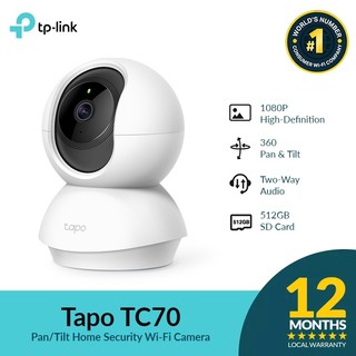 TP-Link Tapo TC70 2MP 360 PanTilt Indoor IP Camera Night Vision Motion ...