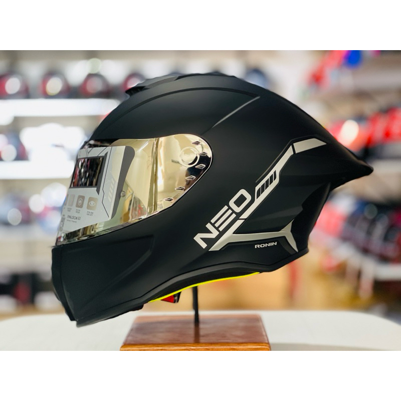 Neo Ronin Fullface Single Visor Helmet with FREE CLEAR VISOR | Shopee ...