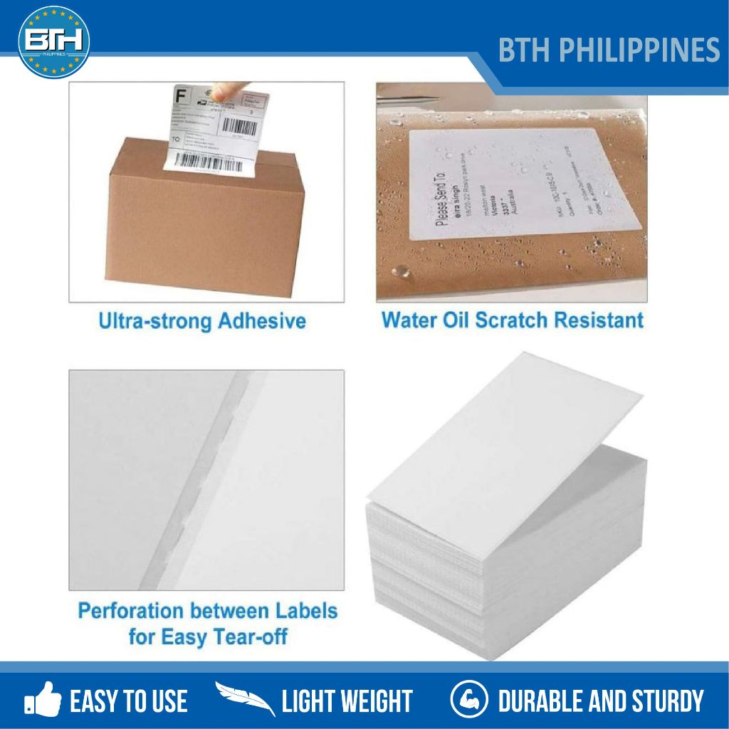 Thermal Label Sticker Size A6 3-Layer for Waybill Receipt | Shopee ...