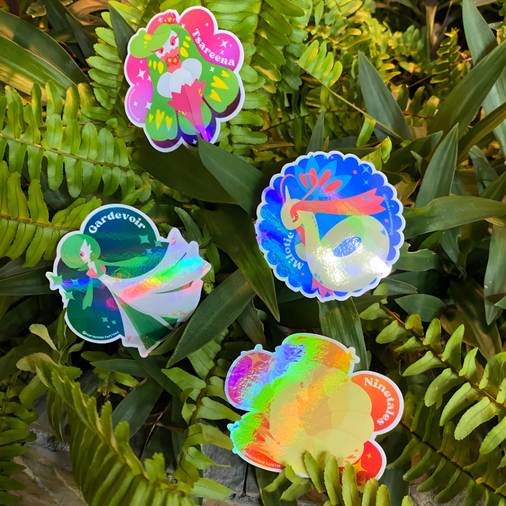 Pokémon Holo Gems - Waterproof Vinyl Stickers | Gardevoir, Tsareena ...