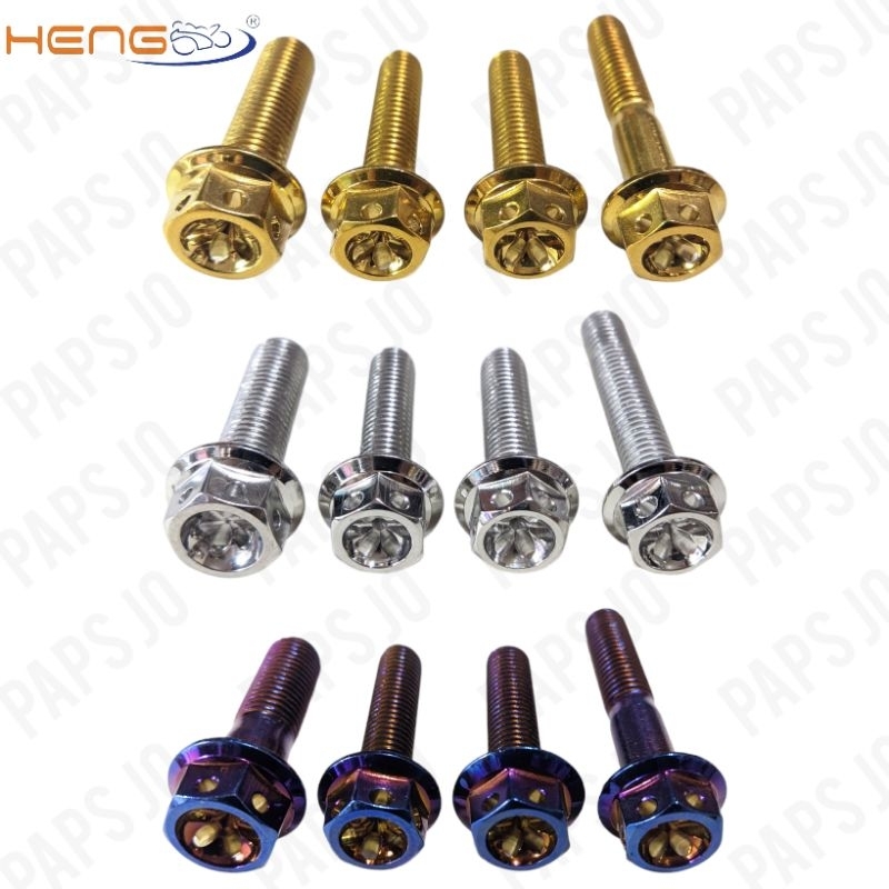 HENG FLOWER PIPE BOLT SET MIO SPORTY 4PCS | Shopee Philippines