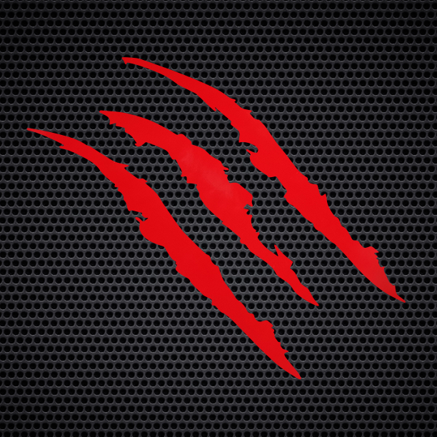 Monster scratch cutout vinyl sticker for motorcycles and cars | Shopee ...