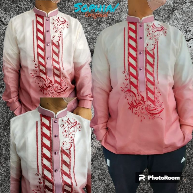 Barong Tagalog Modern barong with linning piña organza embroidery ...