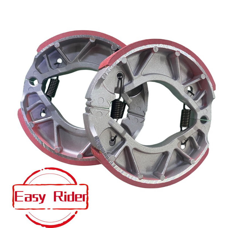 GRS BRAKE SHOE RED RUBBERIZED XRM TMX MIO BEAT CLICK RS100 CT100 CT125 ...