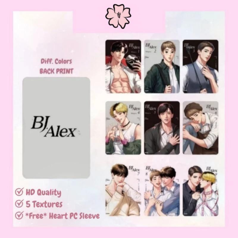 BJ ALEX Manhwa Lezhin Edition High Quality Photocards with Heart Sleeve | sakuravi | Shopee ...
