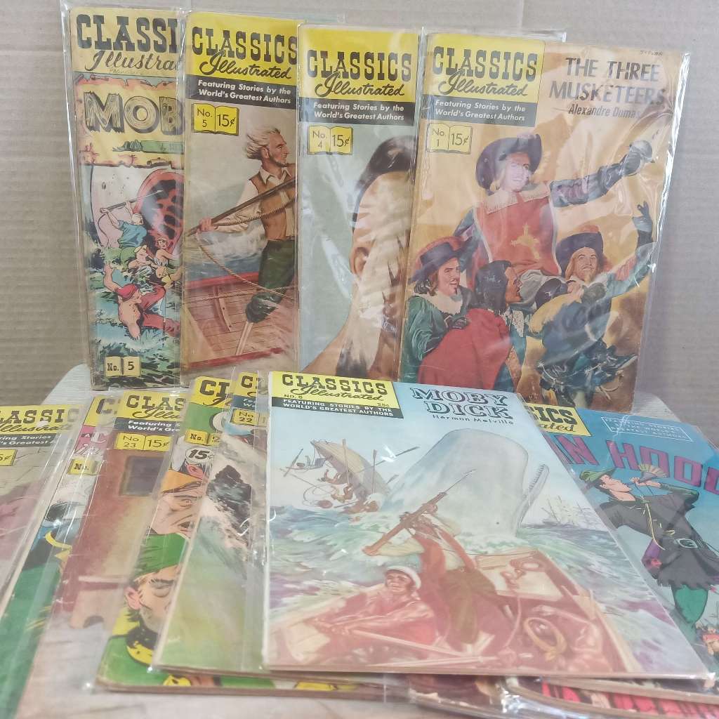 Classics Illustrated (printed 1950s-1960s) - price per piece (Vintage) Gilberton | Shopee ...