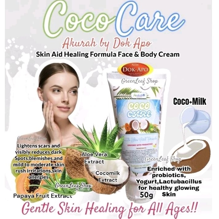 Dok Apo "New" Premium Coco Care Cream Skin Healing For Allergies and ...