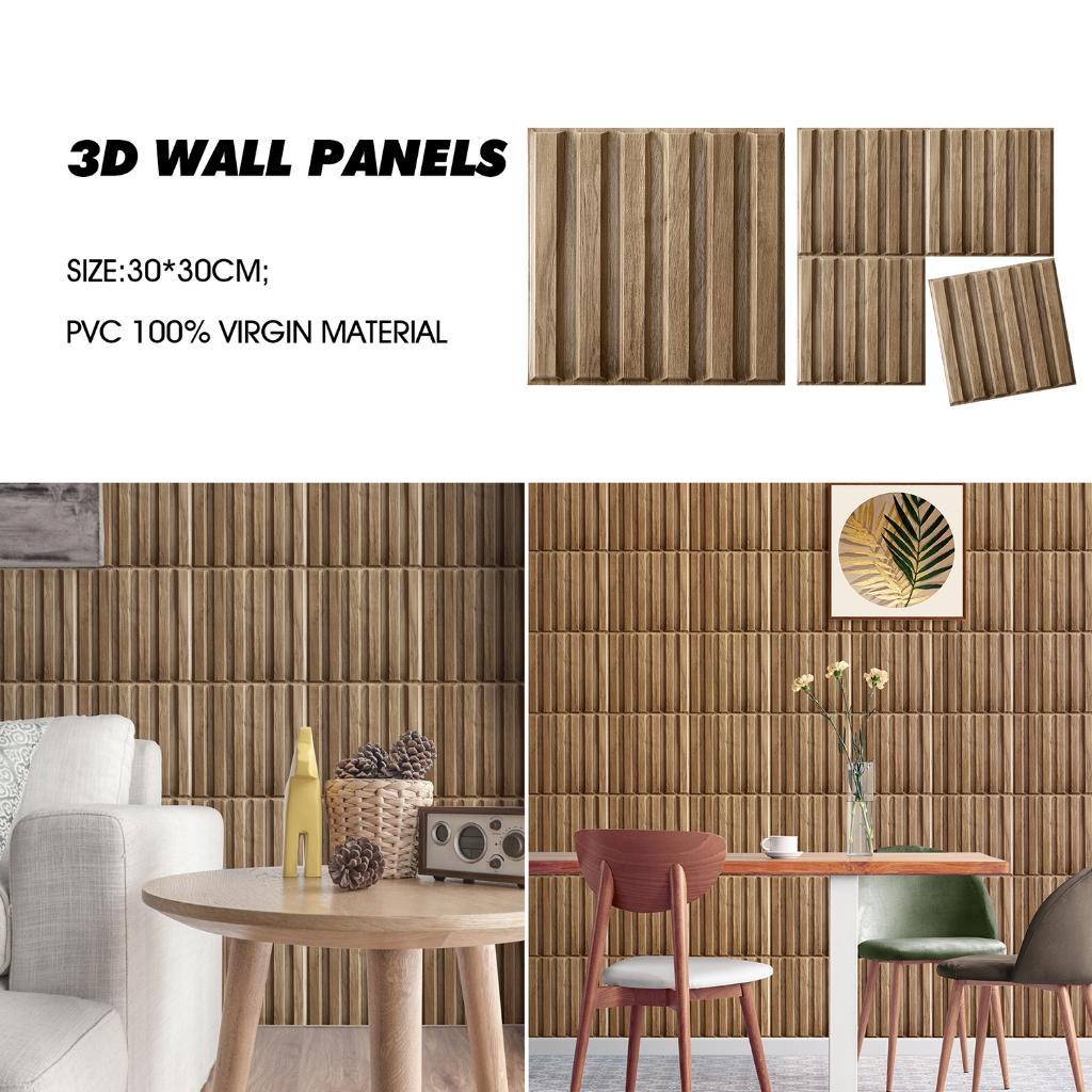 Pvc Wall Panel 3D Wallpaper Wall Design decor Home Living Room ...