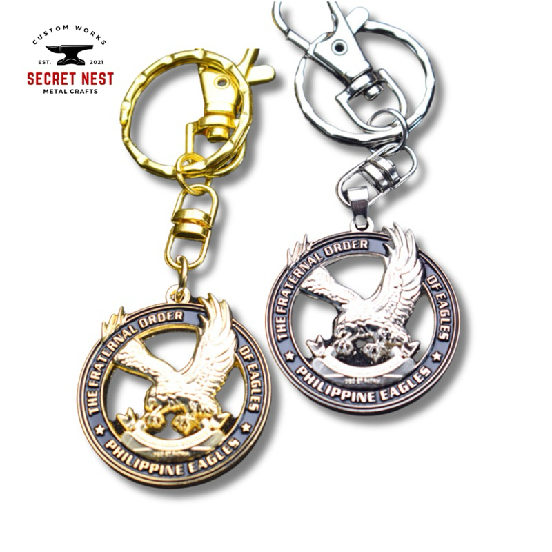 SECRET NEST 1.5 in The Fraternal Order of Eagles Philippine Eagles (TFOE PE) 3D Cut Out Keychain ...