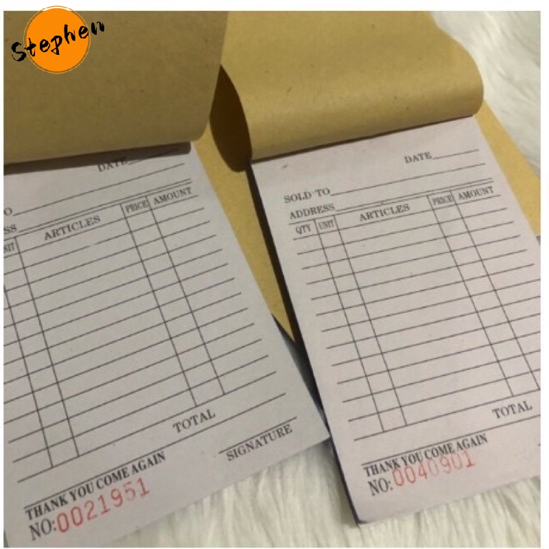 50 pages (25X2 copy) Duplicate receipt sold receipt wholesale price ...