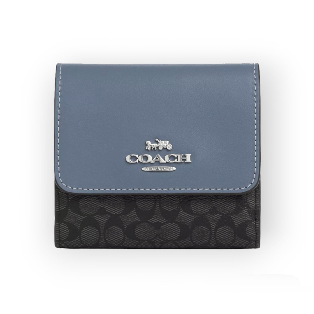 COACH Micro Signature Small Trifold Wallet | Shopee Philippines