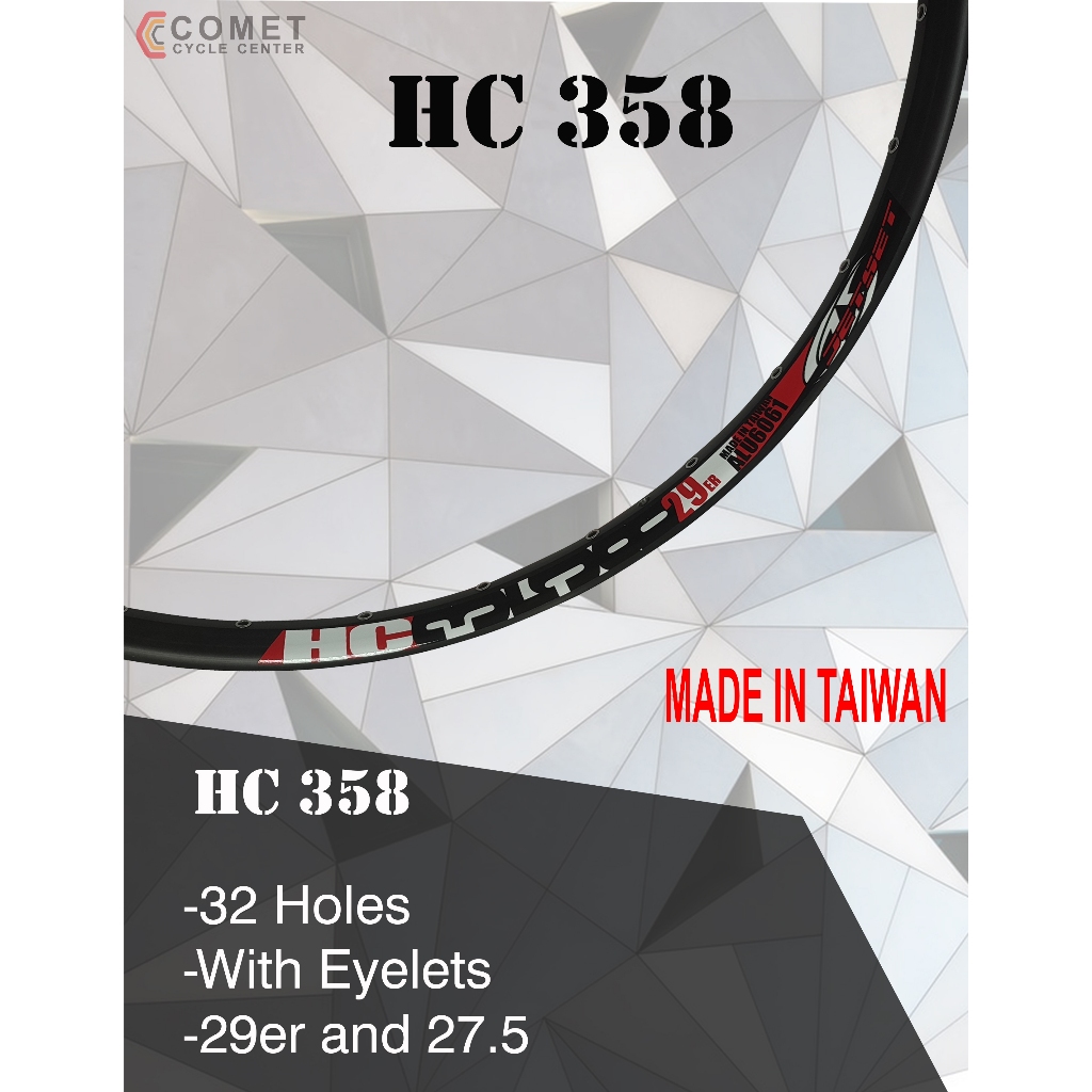 RIM JETSET HC-358 27.5 & 29 32H FV w/ Eyelet (SOLD AS PAIR) | Shopee ...