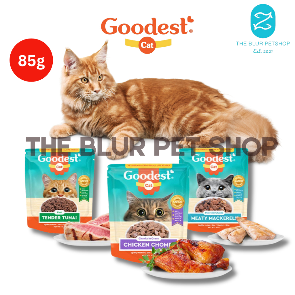 Adult Kitten 85g Goodest Cat Wet Food Pouch All Stages Pet Essentials ...