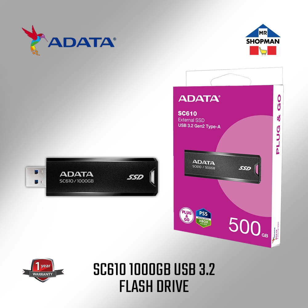 Adata SC610 External SSD USB 3.2 Gen2 Type-A Flash Drive | Shopee Philippines