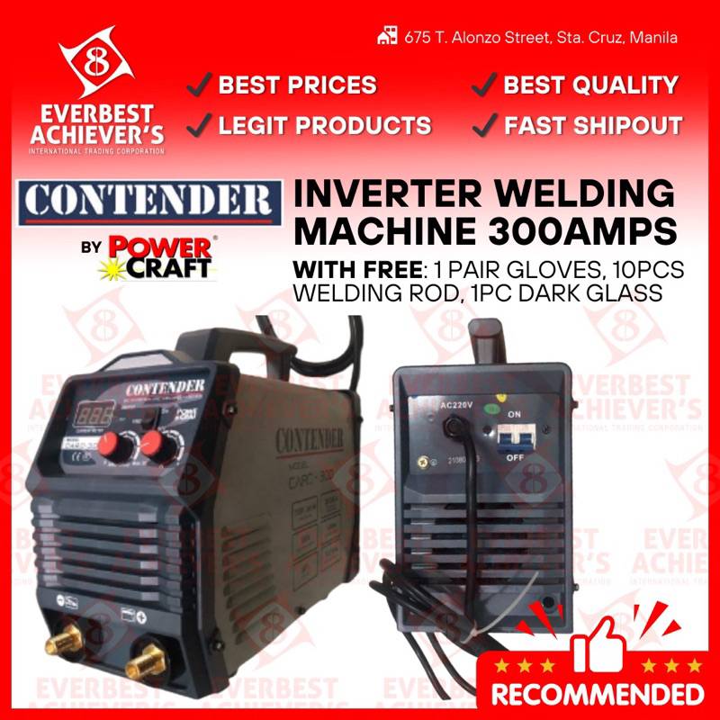 Contender Inverter Welding 300amps w/ Freebies (CARC-300B) | Shopee ...