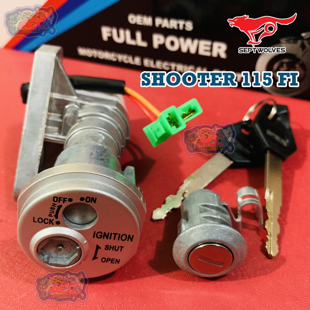 ACC Motorparts Shooter 115 Fi Lock Set Anti Theft Ignition Switch ...