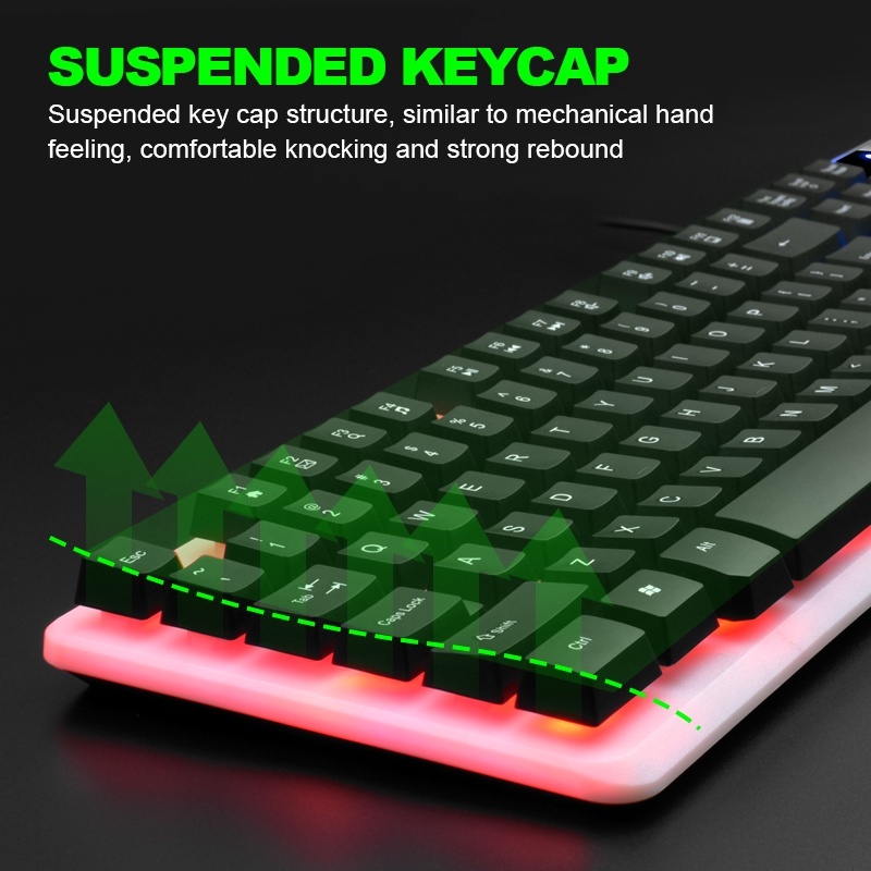 Zeus x Limeide Gtx-350 Colorful Led Gaming Keyboard Mouse Set ...