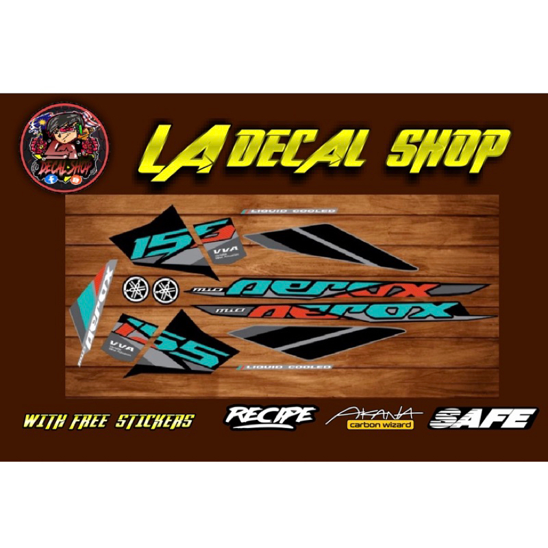 AEROX V2 LATEST STOCK STICKER DECALS | Shopee Philippines