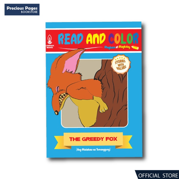 Read and Color - Stories With Values - The Greedy Fox | Shopee Philippines
