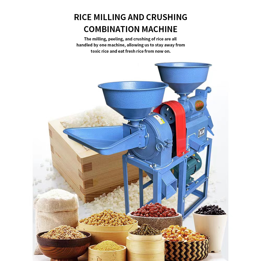 Rice Milling Machine Portable Grain Miller (Cracked Corn, Grits, Rice ...