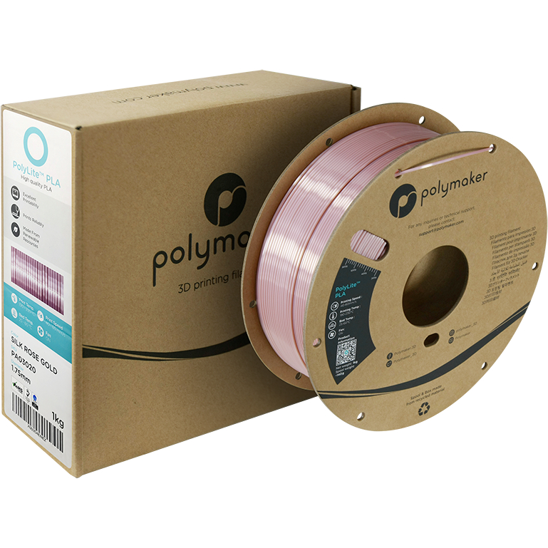 Polymaker Silk PLA Filament 1.75mm, Smooth surface finish help hide the ...
