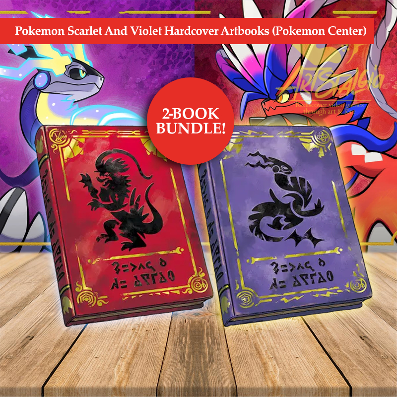 Pokemon Scarlet And Violet Hardcover Artbooks (Pokemon Center) | Shopee ...