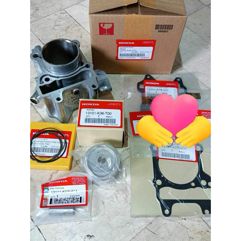 Honda Genuine Cylinder Block Set for Honda Click 150 V1 V2 | Shopee ...
