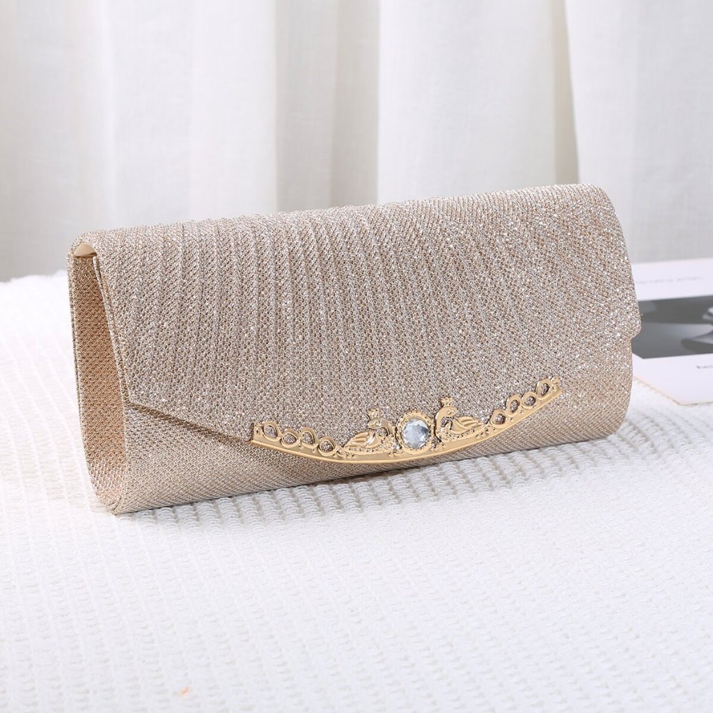 MJ&AJ Women Leather Beads Wedding Bridal Evening Party Lady Clutch ...