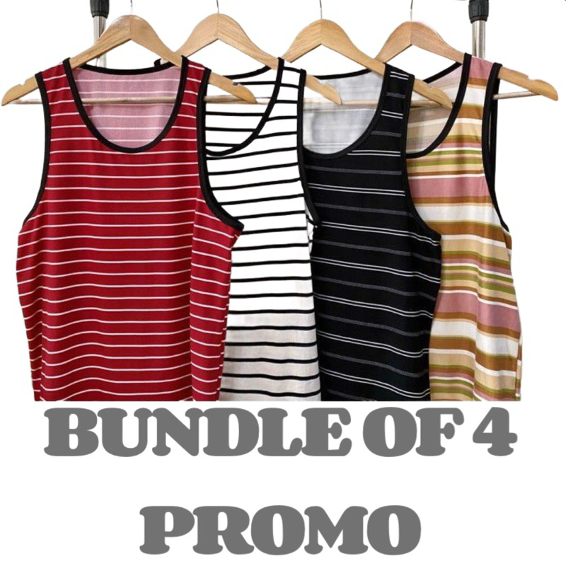 [ SET OF 4 PCS ] BIG SIZE Stripes Sando for Men | Summer Sando - Large ...