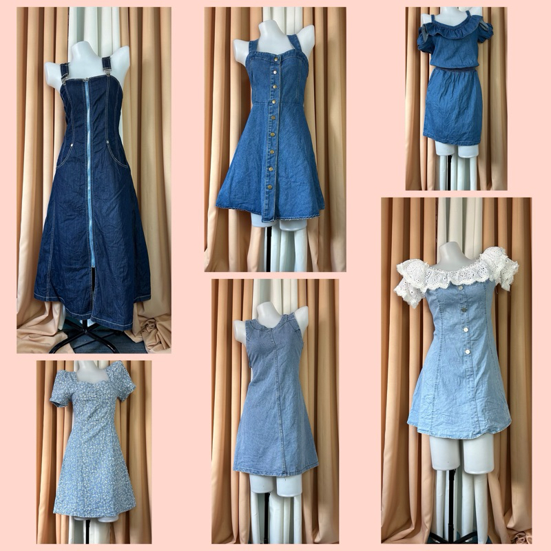 DENIM DRESS COLLECTION 2 | Shopee Philippines