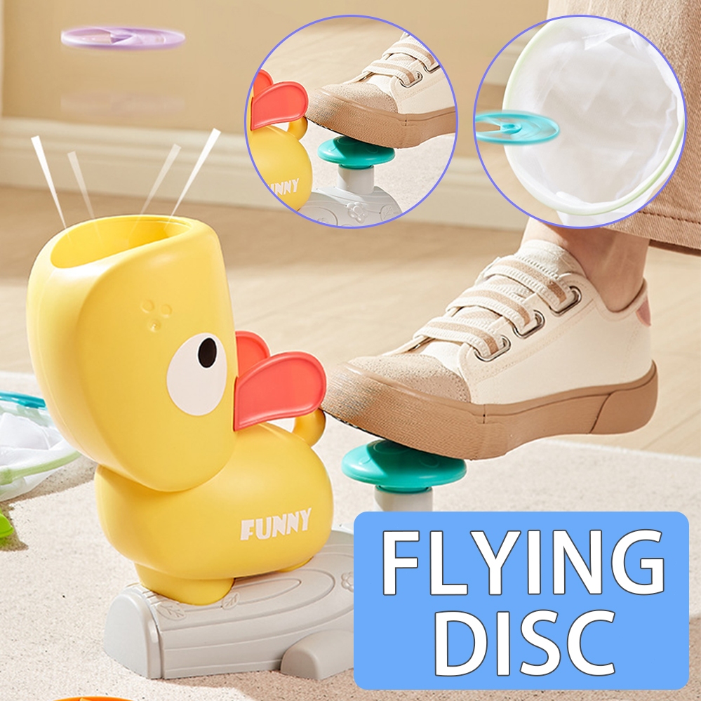 Children's Flying Saucer Rocket Launcher Footstep Launcher Flying Disc ...