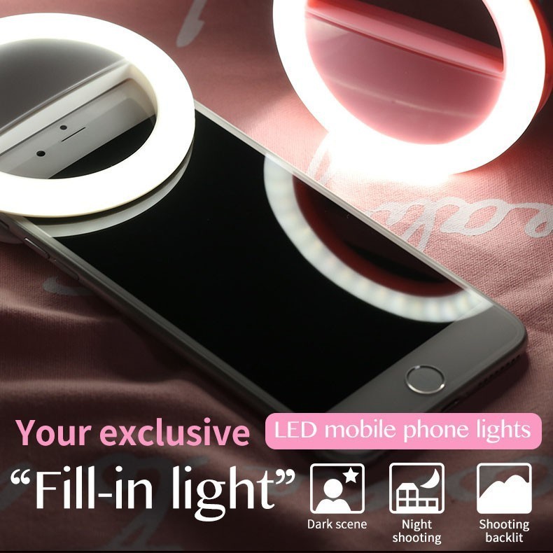 leoph RK12 Mini Rechargeable Selfie Ring Light LED Light Enhancing ...